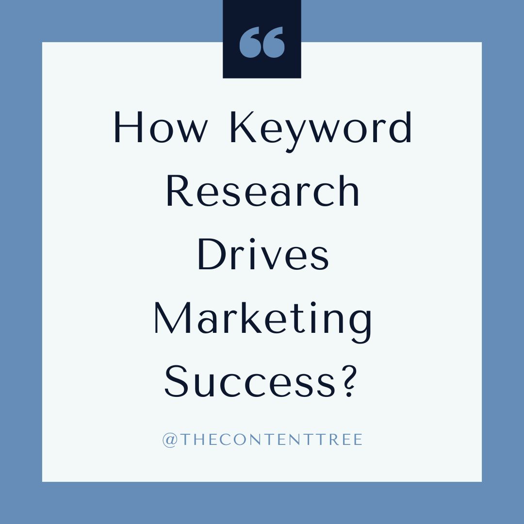 How Keyword Research Drives Marketing Success? - Content Tree